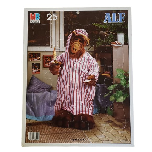 Milton Bradley | Toys | Alf Completed 25 Piece Jigsaw Puzzle Game ...